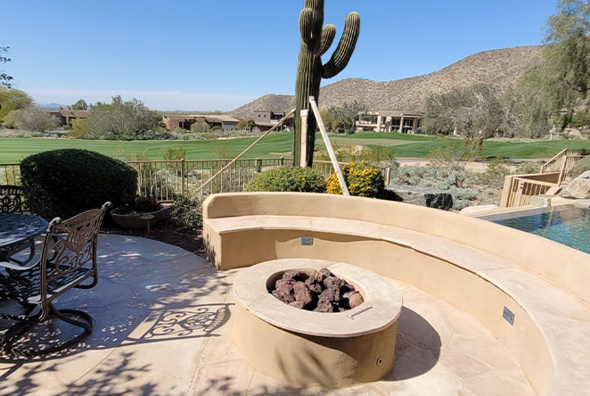 Chalky Looking Coating on Flagstone Removed | Phoenix Tiling Services