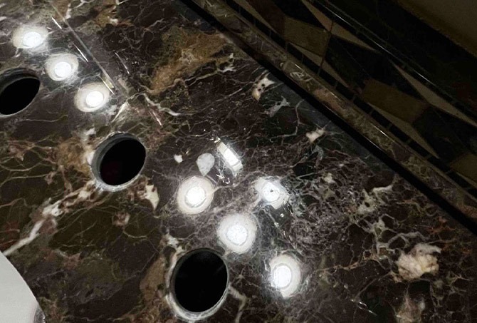 Chemical-Damaged Marble Vanity Restoration | Tiling Services in Phoenix
