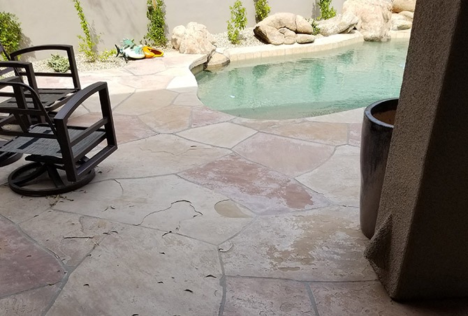 Flagstone Cleaned, Sealed, and Restored | Phoenix Stonework Services