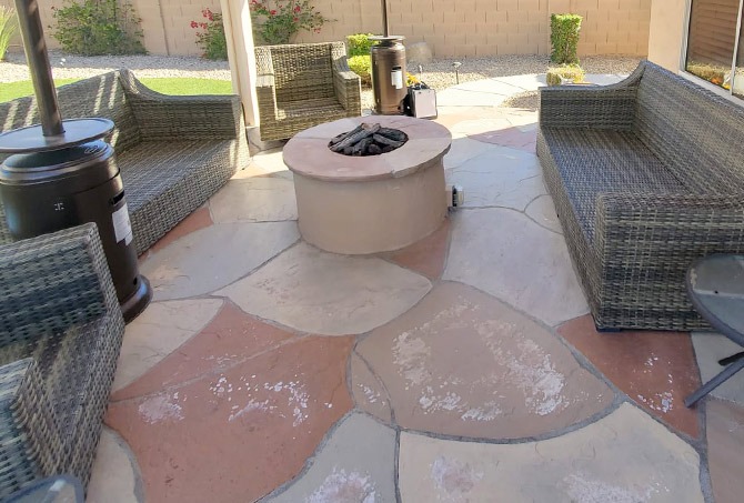 Gorgeous Natural-Looking Flagstone Finish | Scottsdale Stonework ...