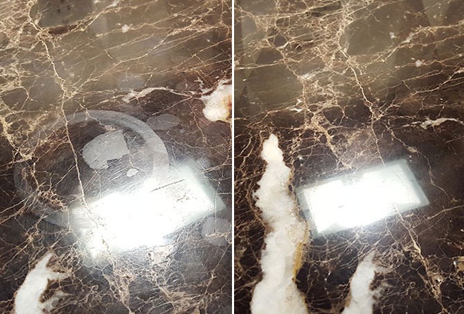 Stunning New Finish for Marble Countertop | Stonework Professionals in ...