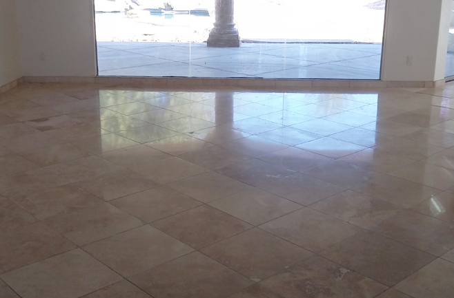 New Look for Unsightly Travertine Floor | Beyond Stone Solutions