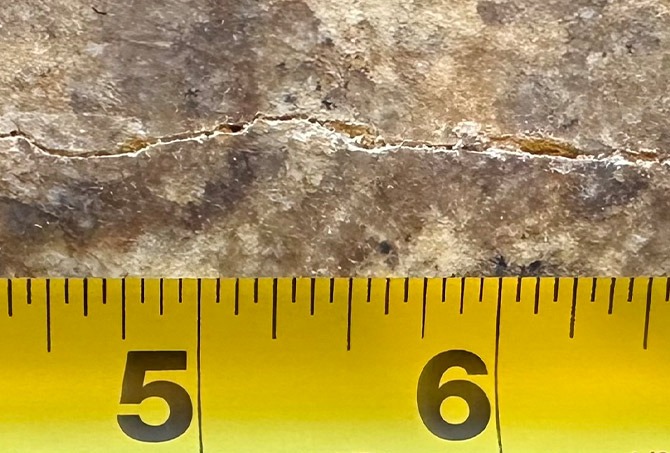 Rusted Rebar Granite Damage Repaired | Tiling Services in Phoenix