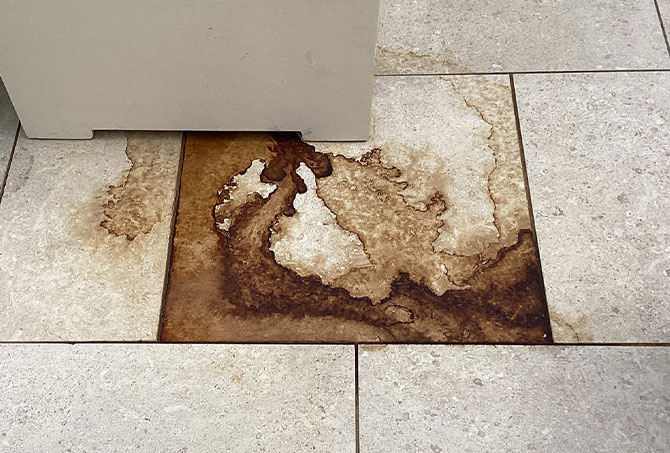 Tough Rust Stain Removed