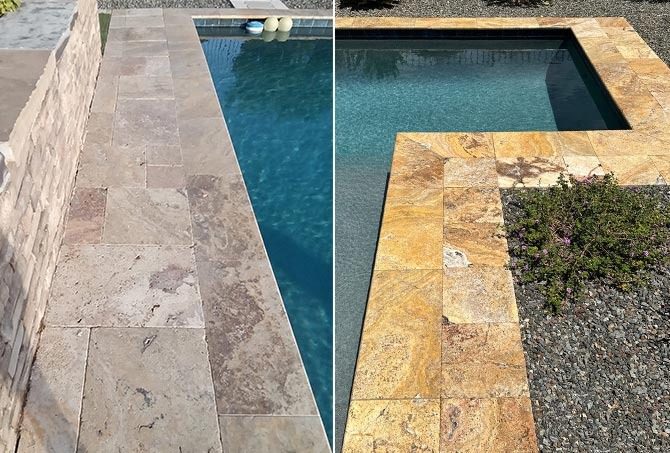 Travertine & Flagstone Cleaned and Enhanced | Beyond Stone Solutions