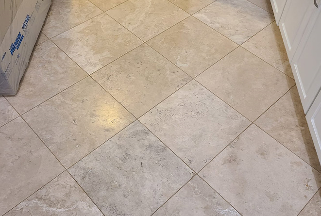 Travertine Floor Beautifully Honed and Polished | Beyond Stone Solutions